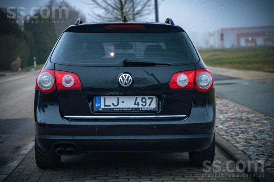 Black Volkswagen Passat B6 2007 in Riga, with an engine capacity of 2.00 L and mileage of 0 thousand km for 1590 €, photo 5 on AUTOMOTO.COM.LV