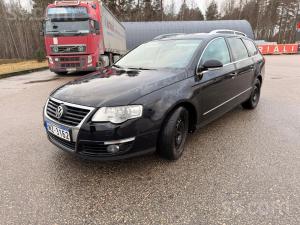 Melns Volkswagen Passat B6 2007 Valmiera, ar dzinēja tilpumu 2.00 L un nobraukumu 303 tūkst. km par 2700 €, foto  vietnē AUTOMOTO.COM.LV
