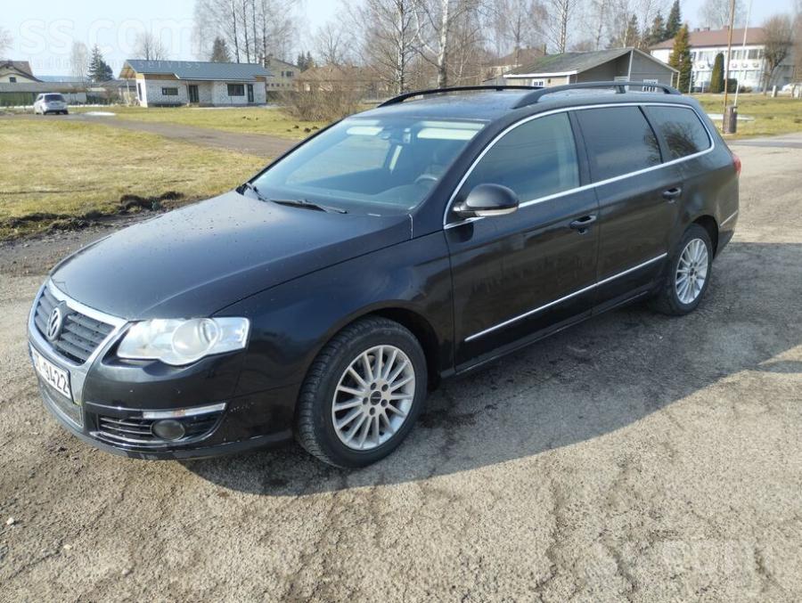 Black Volkswagen Passat B6 2007 in Ogre, with an engine capacity of 2.00 L and mileage of 437 thousand km for 1450 €, photo 3 on AUTOMOTO.COM.LV