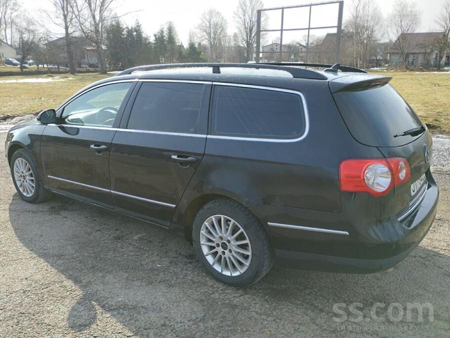 Black Volkswagen Passat B6 2007 in Ogre, with an engine capacity of 2.00 L and mileage of 437 thousand km for 1450 €, photo 4 on AUTOMOTO.COM.LV