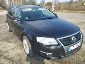 Black Volkswagen Passat B6 2007 in Ogre, with an engine capacity of 2.00 L and mileage of 437 thousand km for 1450 €, photo 10 on AUTOMOTO.COM.LV
