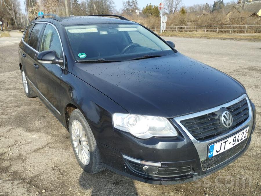 Black Volkswagen Passat B6 2007 in Ogre, with an engine capacity of 2.00 L and mileage of 437 thousand km for 1450 €, photo 10 on AUTOMOTO.COM.LV