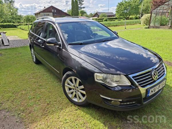 Black Volkswagen Passat B6 2007 in Riga, with an engine capacity of 2.00 L and mileage of 316 thousand km for 2200 €, photo 1 on AUTOMOTO.COM.LV