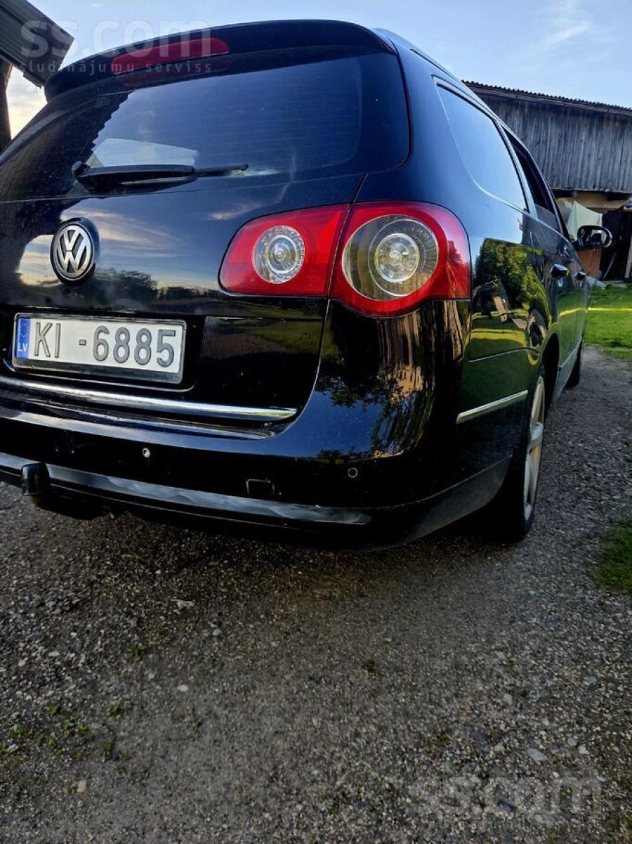 Black Volkswagen Passat B6 2007 in Aizkraukle, with an engine capacity of 2.00 L and mileage of 402 thousand km for 2999 €, photo 7 on AUTOMOTO.COM.LV
