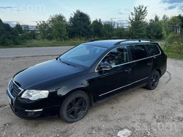 Black Volkswagen Passat B6 2007 in Daugavpils, with an engine capacity of 2.00 L and mileage of 371 thousand km for 1750 €, photo 5 on AUTOMOTO.COM.LV