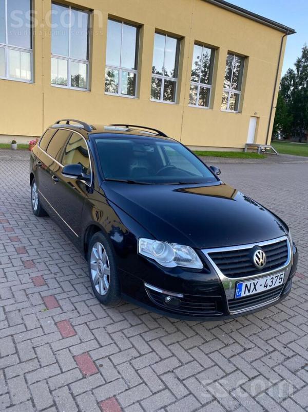 Черный Фольксваген Пассат Б6 2007 в Гулбене, объемом двигателя 1.90 л и пробегом 368 тыс. км за 2455 €, фото 6 на AUTOMOTO.COM.LV