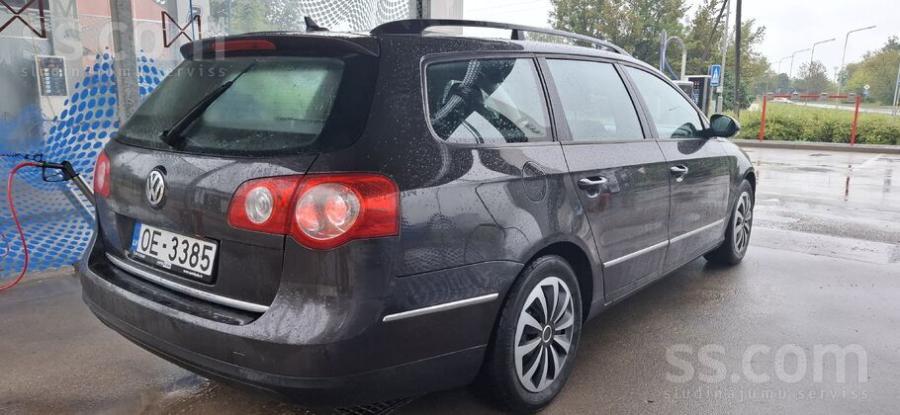 Black Volkswagen Passat B6 2007 in Daugavpils, with an engine capacity of 1.90 L and mileage of 390 thousand km for 1490 €, photo 9 on AUTOMOTO.COM.LV