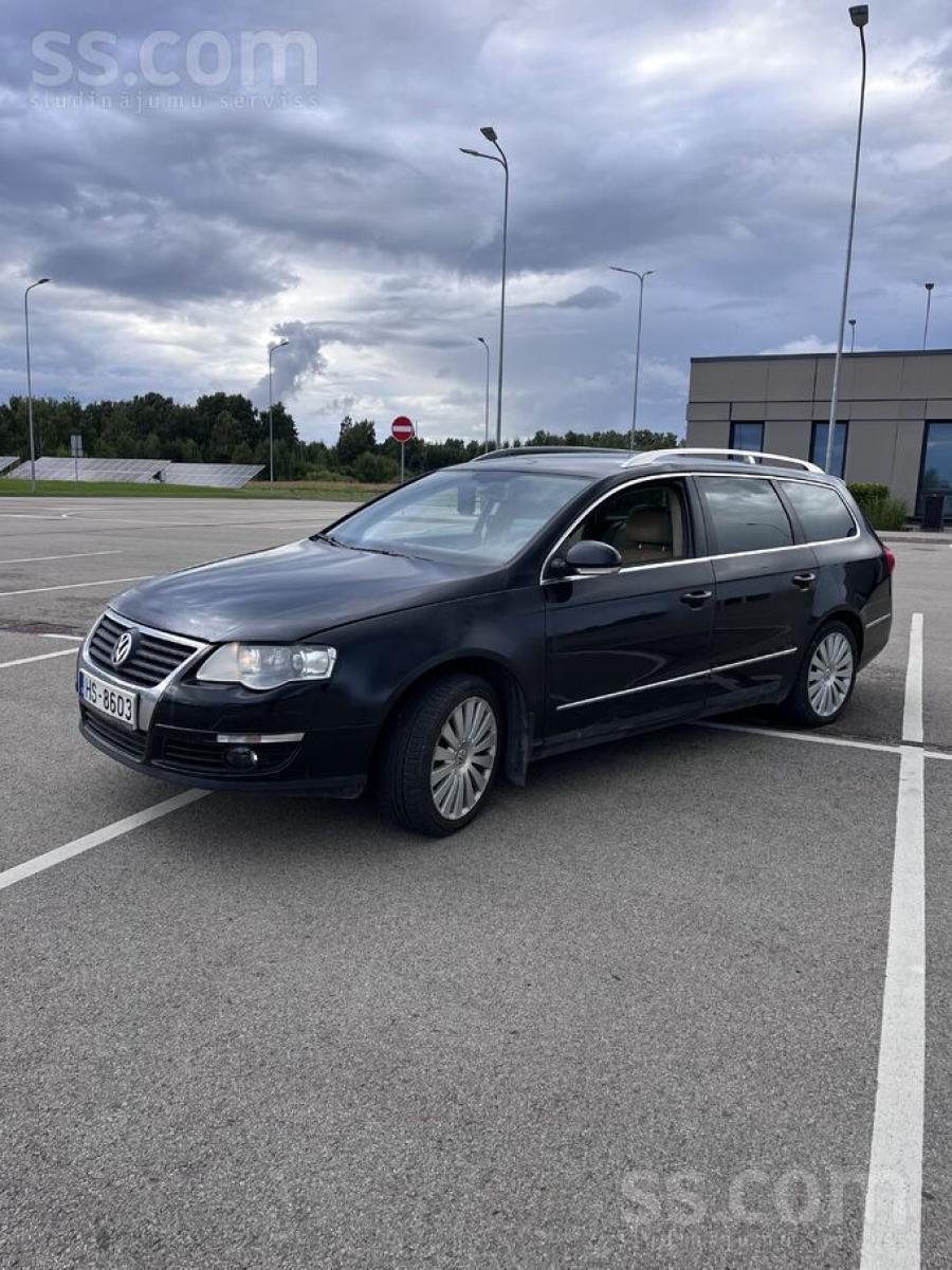 Black Volkswagen Passat B6 2007 in Tukums, with an engine capacity of 2.00 L and mileage of 440 thousand km for 1200 €, photo 1 on AUTOMOTO.COM.LV