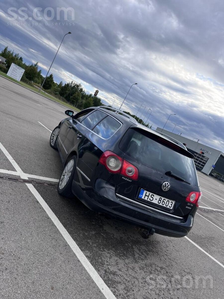 Black Volkswagen Passat B6 2007 in Tukums, with an engine capacity of 2.00 L and mileage of 440 thousand km for 1200 €, photo 5 on AUTOMOTO.COM.LV