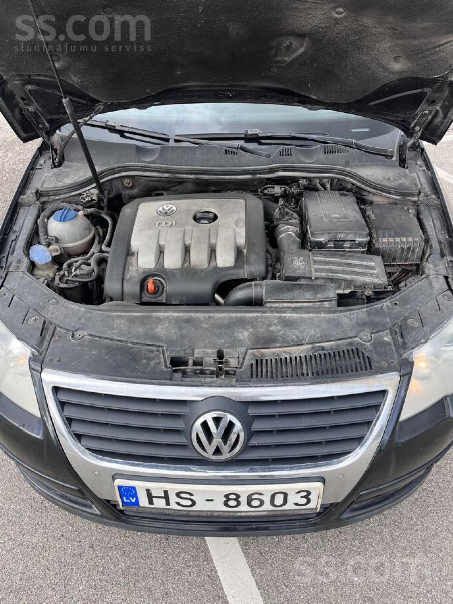 Black Volkswagen Passat B6 2007 in Tukums, with an engine capacity of 2.00 L and mileage of 440 thousand km for 1200 €, photo 6 on AUTOMOTO.COM.LV