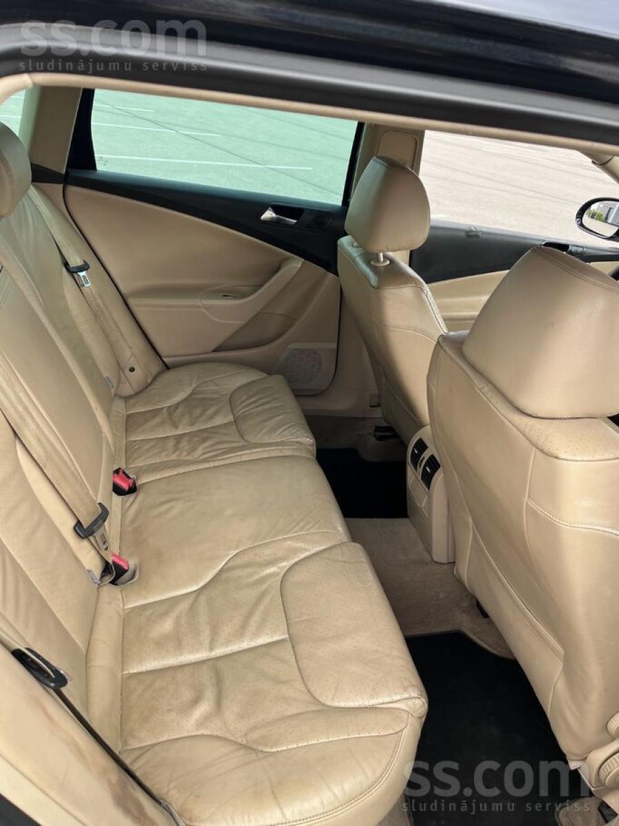 Black Volkswagen Passat B6 2007 in Tukums, with an engine capacity of 2.00 L and mileage of 440 thousand km for 1200 €, photo 7 on AUTOMOTO.COM.LV
