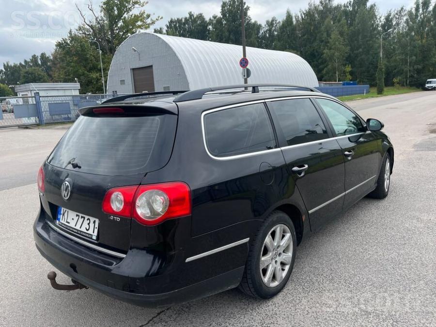 Black Volkswagen Passat B6 2007 in Riga, with an engine capacity of 2.00 L and mileage of 362 thousand km for 1150 €, photo 3 on AUTOMOTO.COM.LV
