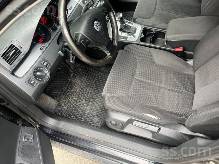 Black Volkswagen Passat B6 2007 in Riga, with an engine capacity of 2.00 L and mileage of 362 thousand km for 1150 €, photo 6 on AUTOMOTO.COM.LV