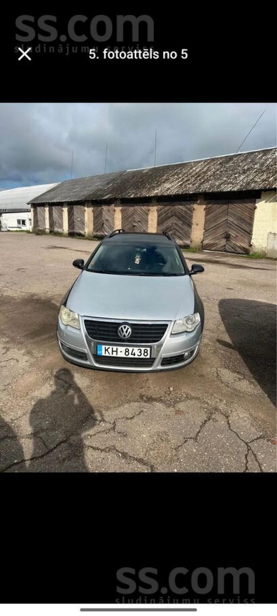 Black Volkswagen Passat B6 2007 in Valmiera, with an engine capacity of 2.00 L and mileage of 0 thousand km for 700 €, photo 1 on AUTOMOTO.COM.LV