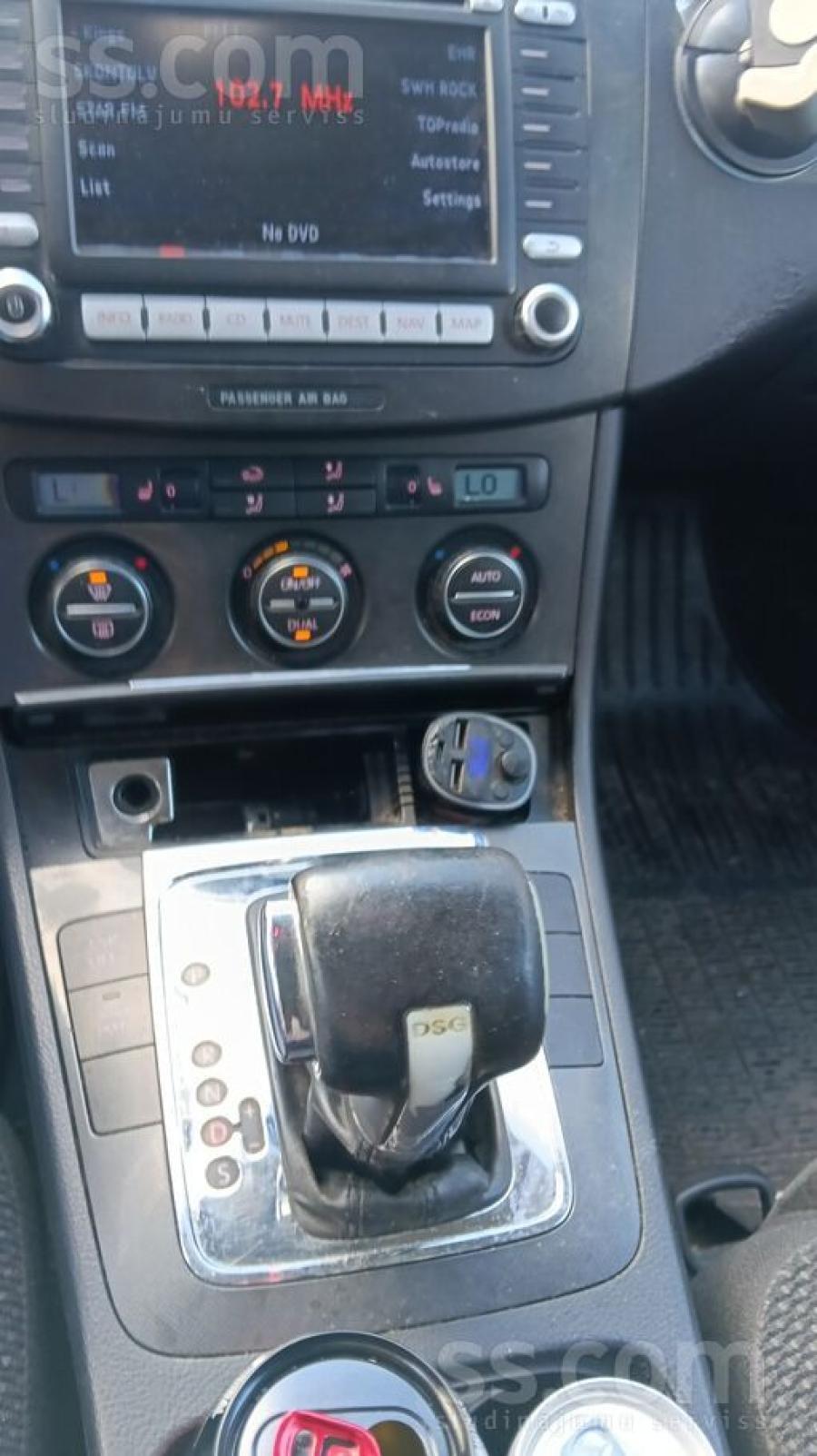 Black Volkswagen Passat B6 2007 in Valmiera, with an engine capacity of 2.00 L and mileage of 0 thousand km for 700 €, photo 5 on AUTOMOTO.COM.LV