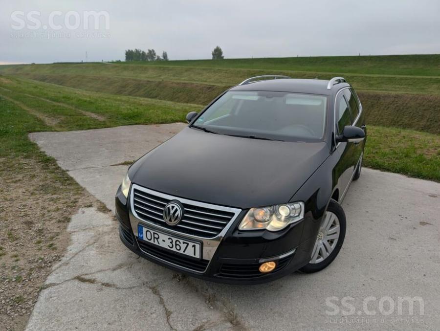 Black Volkswagen Passat B6 2007 in Riga, with an engine capacity of 2.00 L and mileage of 270 thousand km for 3290 €, photo 6 on AUTOMOTO.COM.LV