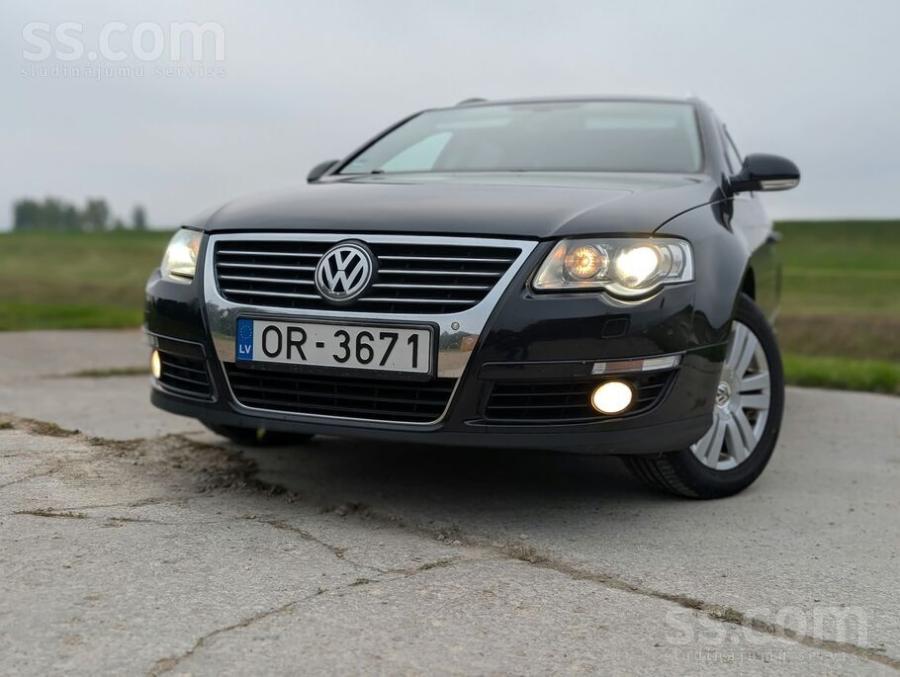 Black Volkswagen Passat B6 2007 in Riga, with an engine capacity of 2.00 L and mileage of 270 thousand km for 3290 €, photo 7 on AUTOMOTO.COM.LV