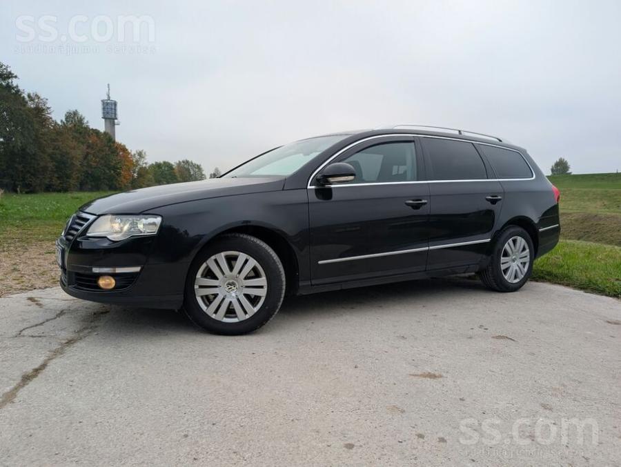 Black Volkswagen Passat B6 2007 in Riga, with an engine capacity of 2.00 L and mileage of 270 thousand km for 3290 €, photo 8 on AUTOMOTO.COM.LV
