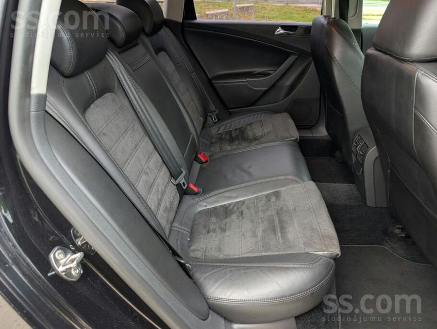 Black Volkswagen Passat B6 2007 in Riga, with an engine capacity of 2.00 L and mileage of 270 thousand km for 3290 €, photo 25 on AUTOMOTO.COM.LV
