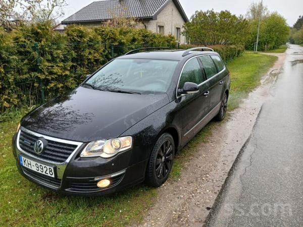Black Volkswagen Passat B6 2008 in Tukums, with an engine capacity of 1.90 L and mileage of 0 thousand km for 2600 €, photo 2 on AUTOMOTO.COM.LV