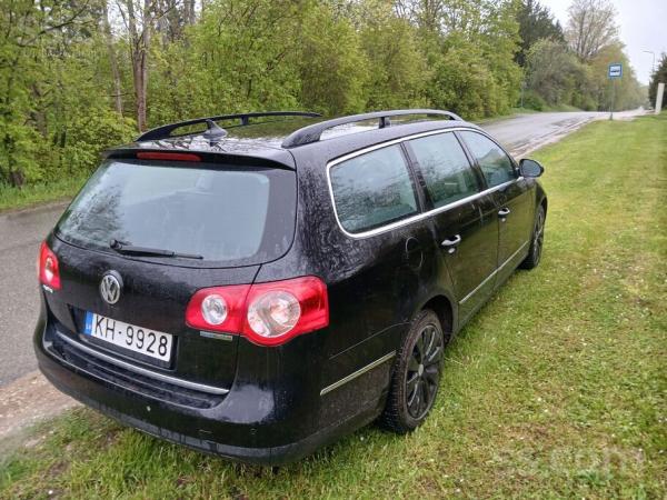 Black Volkswagen Passat B6 2008 in Tukums, with an engine capacity of 1.90 L and mileage of 0 thousand km for 2600 €, photo 6 on AUTOMOTO.COM.LV