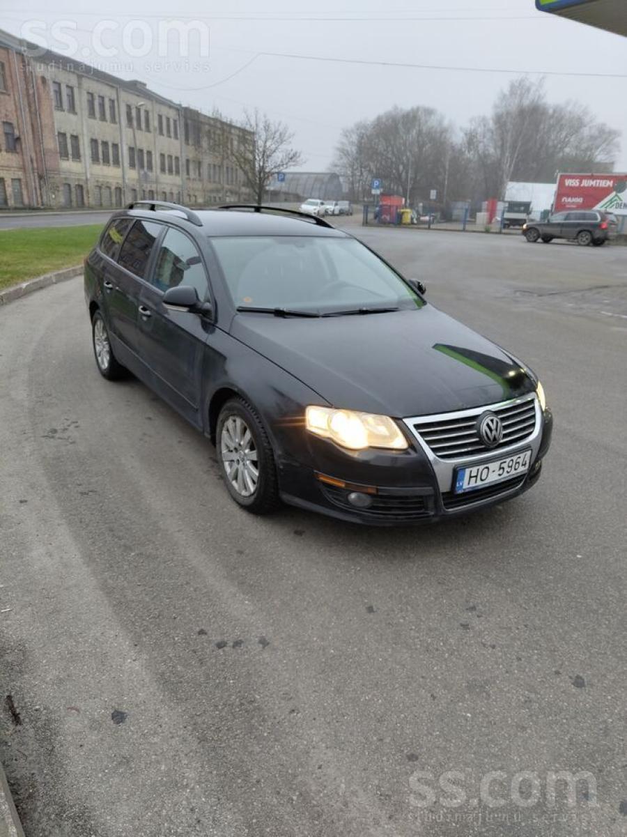 Black Volkswagen Passat B6 2008 in Riga, with an engine capacity of 2.00 L and mileage of 395 thousand km for 1550 €, photo 2 on AUTOMOTO.COM.LV