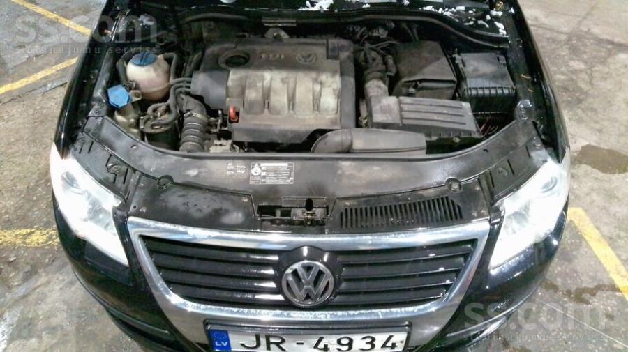 Black Volkswagen Passat B6 2008 in Riga, with an engine capacity of 2.00 L and mileage of 380 thousand km for 850 €, photo 8 on AUTOMOTO.COM.LV