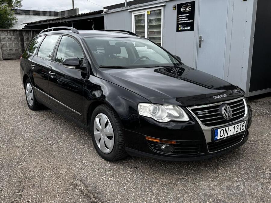 Melns Volkswagen Passat B6 2008 Daugavpils, ar dzinēja tilpumu 1.90 L un nobraukumu 0 tūkst. km par 2350 €, foto 1 vietnē AUTOMOTO.COM.LV