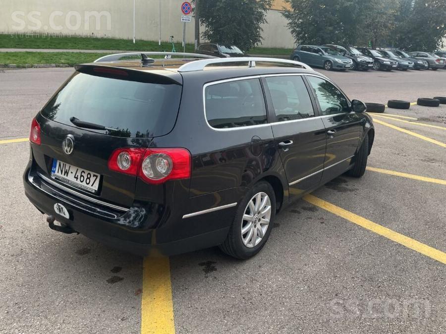 Melns Volkswagen Passat B6 2008 Rīga, ar dzinēja tilpumu 2.00 L un nobraukumu 320 tūkst. km par 2600 €, foto 5 vietnē AUTOMOTO.COM.LV