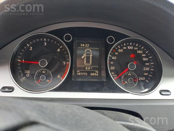 Black Volkswagen Passat B6 2009 in Daugavpils, with an engine capacity of 2.00 L and mileage of 188 thousand km for 3960 €, photo 6 on AUTOMOTO.COM.LV