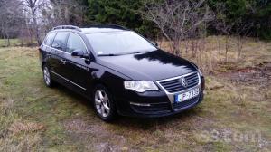 Black Volkswagen Passat B6 2009 in Valka, with an engine capacity of 1.90 L and mileage of 280 thousand km for 2900 €, photo  on AUTOMOTO.COM.LV