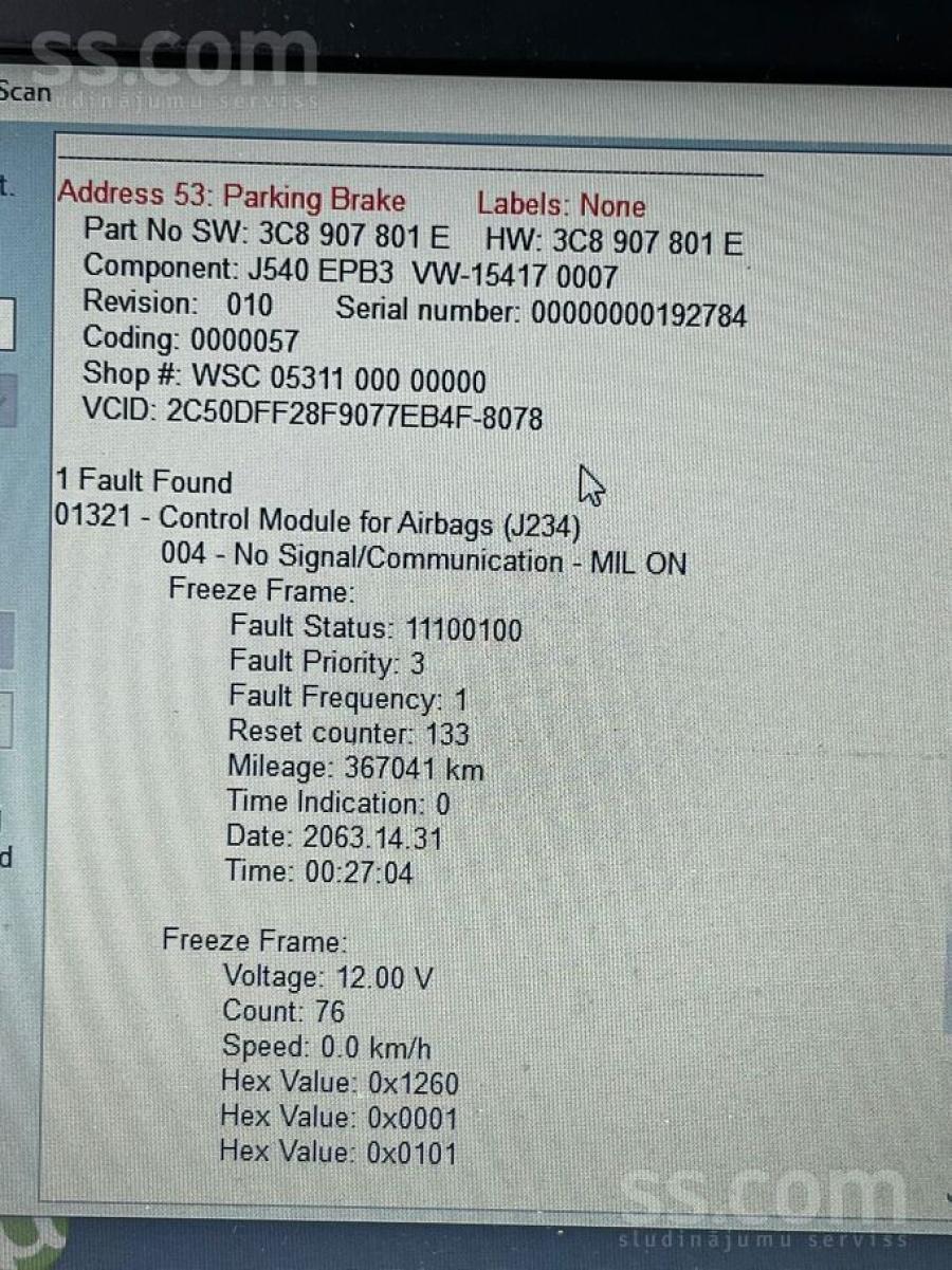 Black Volkswagen Passat B6 2010 in Riga, with an engine capacity of 2.00 L and mileage of 360 thousand km for 1200 €, photo 21 on AUTOMOTO.COM.LV