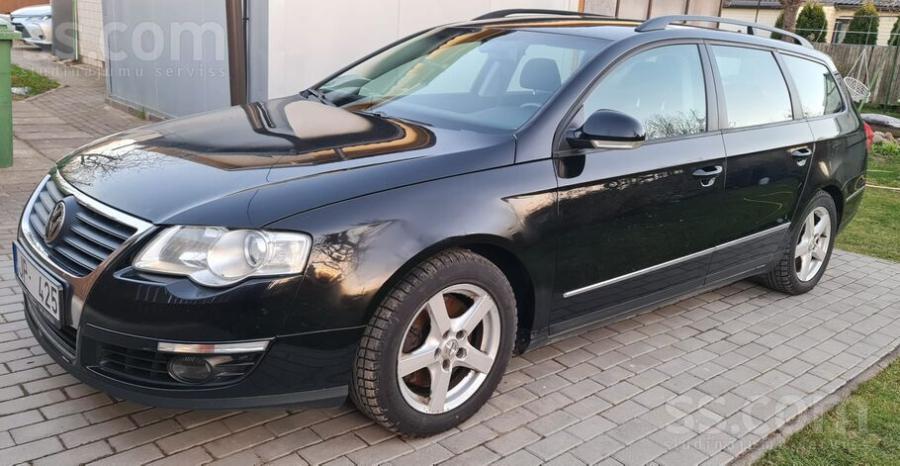 Black Volkswagen Passat B6 2010 in Riga, with an engine capacity of 2.00 L and mileage of 253 thousand km for 2750 €, photo 4 on AUTOMOTO.COM.LV
