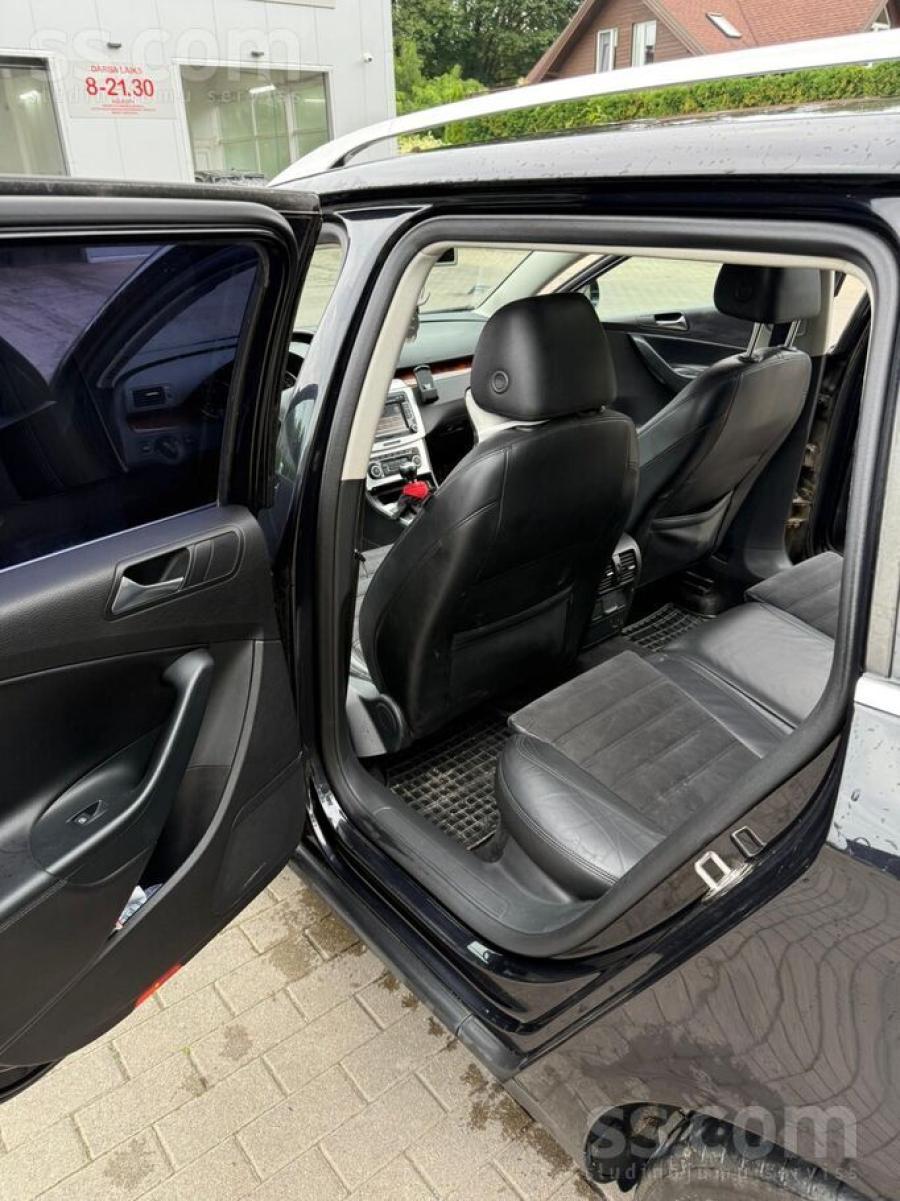 Black Volkswagen Passat B6 2010 in Jurmala, with an engine capacity of 2.00 L and mileage of 277 thousand km for 3500 €, photo 8 on AUTOMOTO.COM.LV