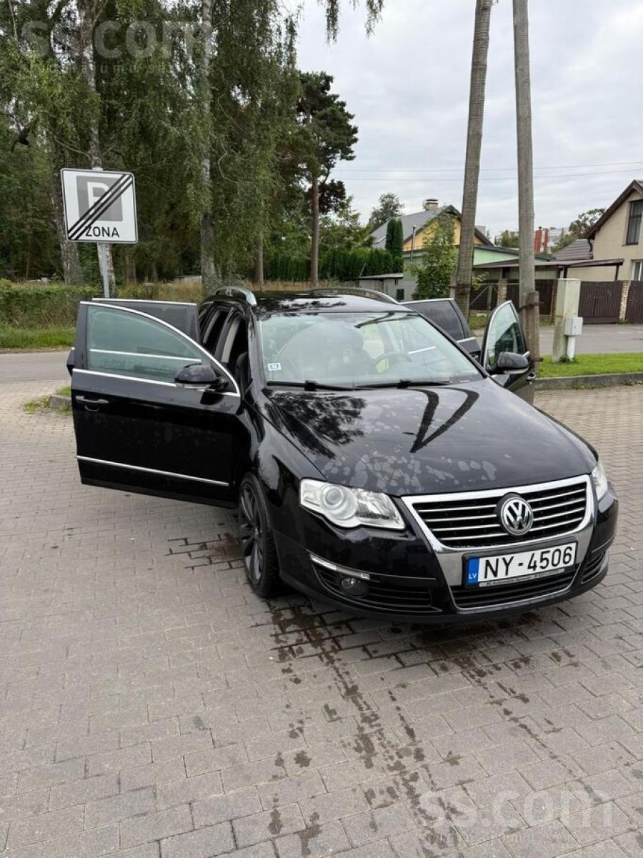 Black Volkswagen Passat B6 2010 in Jurmala, with an engine capacity of 2.00 L and mileage of 277 thousand km for 3500 €, photo 10 on AUTOMOTO.COM.LV