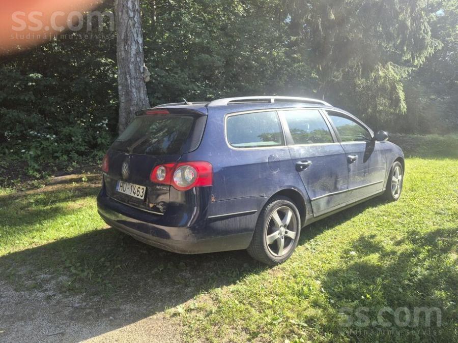 Blue Volkswagen Passat B6 2005 in Riga, with an engine capacity of 2.00 L and mileage of 424 thousand km for 1250 €, photo 5 on AUTOMOTO.COM.LV