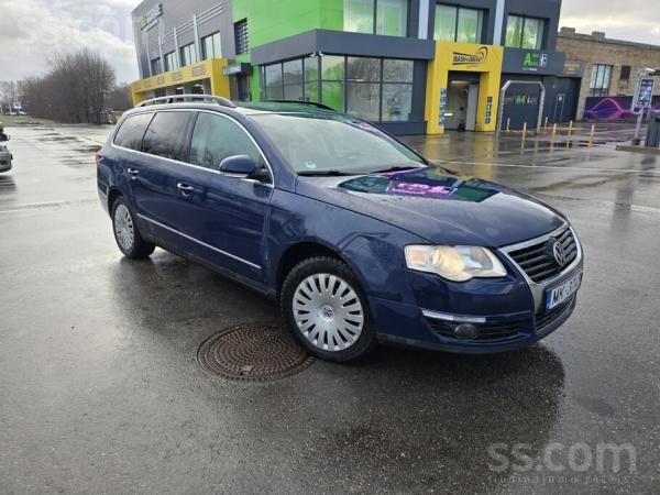 Blue Volkswagen Passat B6 2006 in Riga, with an engine capacity of 1.90 L and mileage of 285 thousand km for 950 €, photo 1 on AUTOMOTO.COM.LV