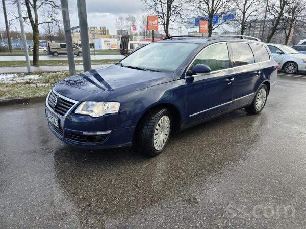 Blue Volkswagen Passat B6 2006 in Riga, with an engine capacity of 1.90 L and mileage of 285 thousand km for 950 €, photo 2 on AUTOMOTO.COM.LV