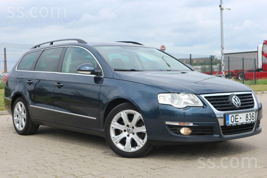 Blue Volkswagen Passat B6 2007 in Riga, with an engine capacity of 2.00 L and mileage of 237 thousand km for 1000 €, photo 2 on AUTOMOTO.COM.LV