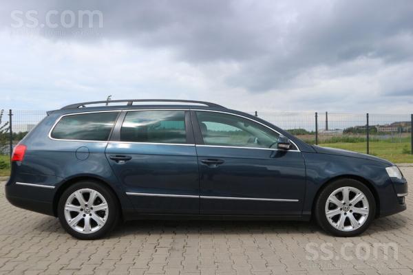 Blue Volkswagen Passat B6 2007 in Riga, with an engine capacity of 2.00 L and mileage of 237 thousand km for 3750 €, photo 6 on AUTOMOTO.COM.LV