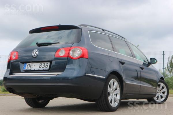 Blue Volkswagen Passat B6 2007 in Riga, with an engine capacity of 2.00 L and mileage of 237 thousand km for 3750 €, photo 8 on AUTOMOTO.COM.LV