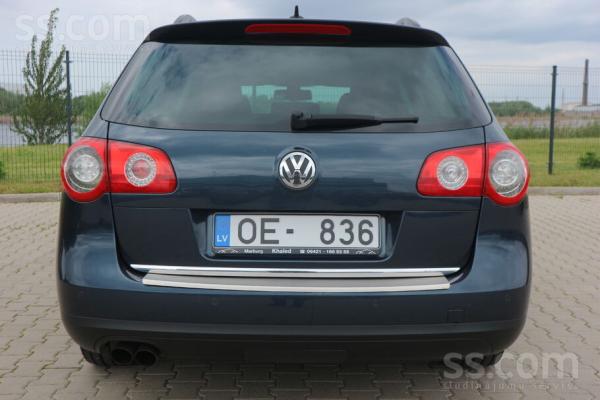 Blue Volkswagen Passat B6 2007 in Riga, with an engine capacity of 2.00 L and mileage of 237 thousand km for 3750 €, photo 9 on AUTOMOTO.COM.LV