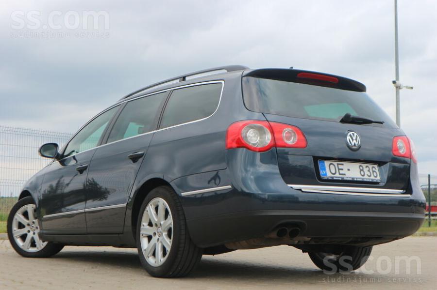 Blue Volkswagen Passat B6 2007 in Riga, with an engine capacity of 2.00 L and mileage of 237 thousand km for 1000 €, photo 10 on AUTOMOTO.COM.LV