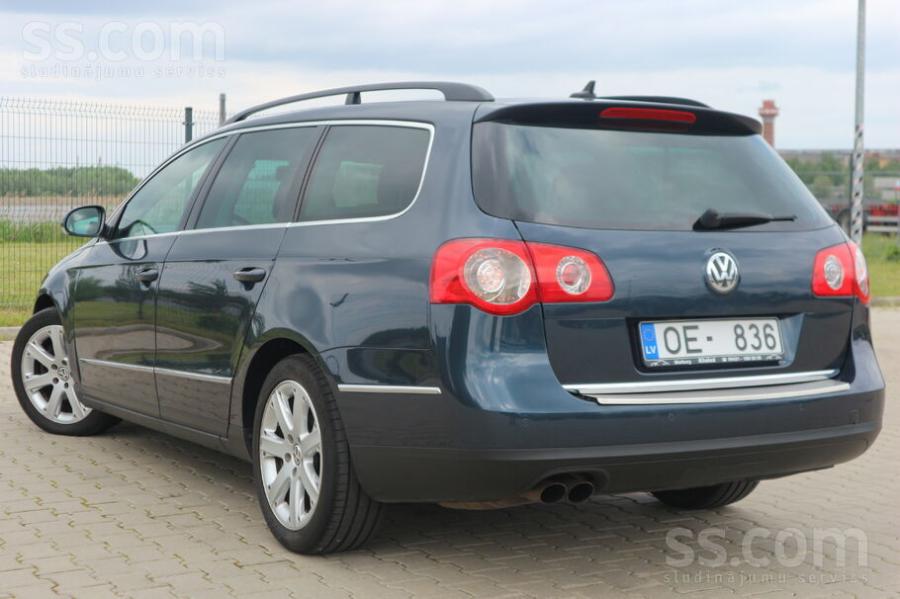 Blue Volkswagen Passat B6 2007 in Riga, with an engine capacity of 2.00 L and mileage of 237 thousand km for 1000 €, photo 11 on AUTOMOTO.COM.LV