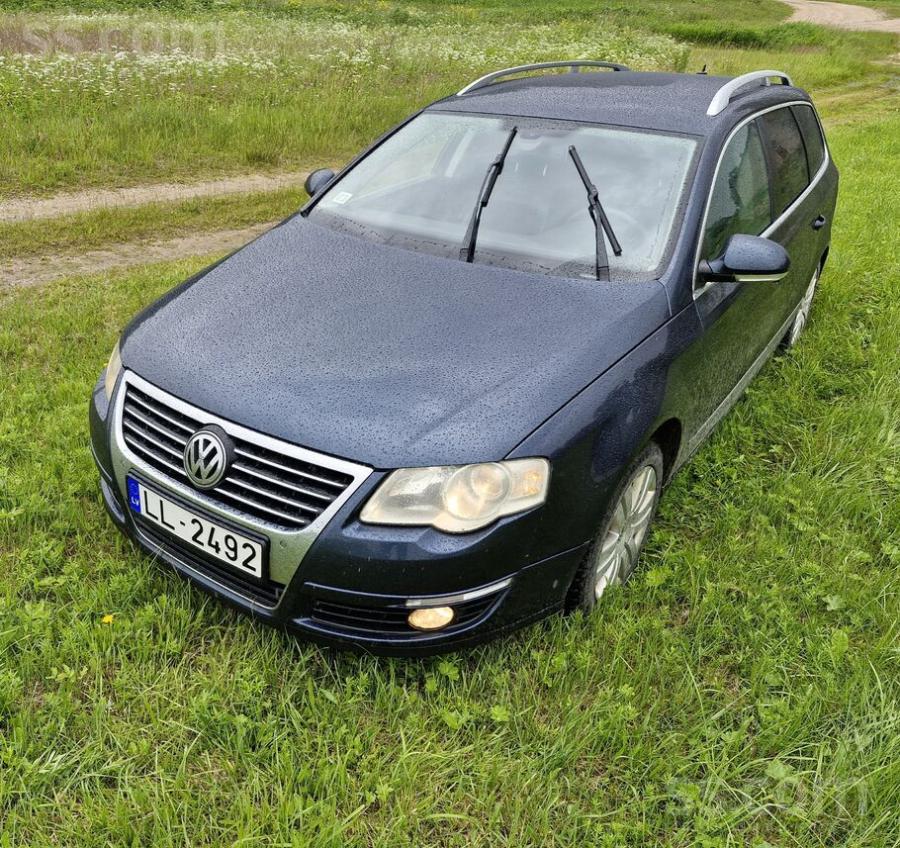 Blue Volkswagen Passat B6 2007 in Jekabpils, with an engine capacity of 2.00 L and mileage of 244 thousand km for 1800 €, photo 1 on AUTOMOTO.COM.LV