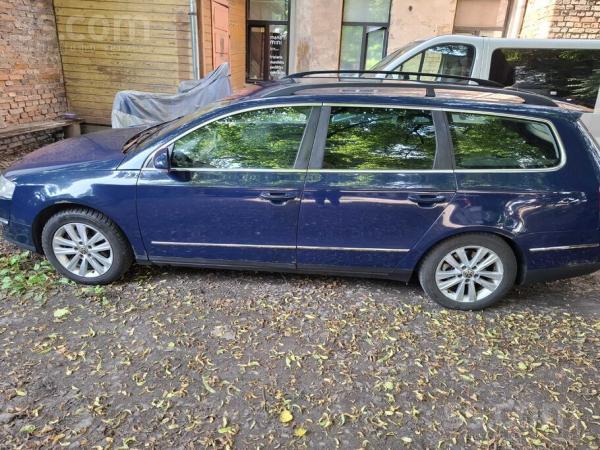 Blue Volkswagen Passat B6 2007 in Riga, with an engine capacity of 2.00 L and mileage of 322 thousand km for 1500 €, photo 2 on AUTOMOTO.COM.LV