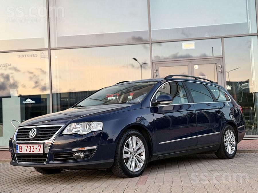 Blue Volkswagen Passat B6 2007 in Riga, with an engine capacity of 2.00 L and mileage of 321 thousand km for 1890 €, photo 3 on AUTOMOTO.COM.LV