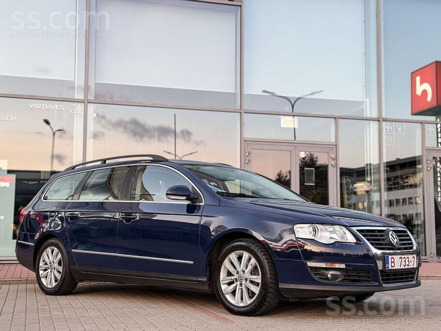 Blue Volkswagen Passat B6 2007 in Riga, with an engine capacity of 2.00 L and mileage of 321 thousand km for 1890 €, photo 6 on AUTOMOTO.COM.LV