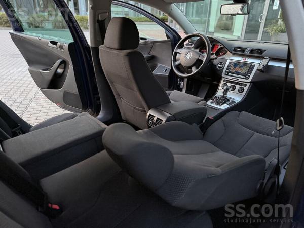 Blue Volkswagen Passat B6 2007 in Riga, with an engine capacity of 2.00 L and mileage of 321 thousand km for 1890 €, photo 7 on AUTOMOTO.COM.LV