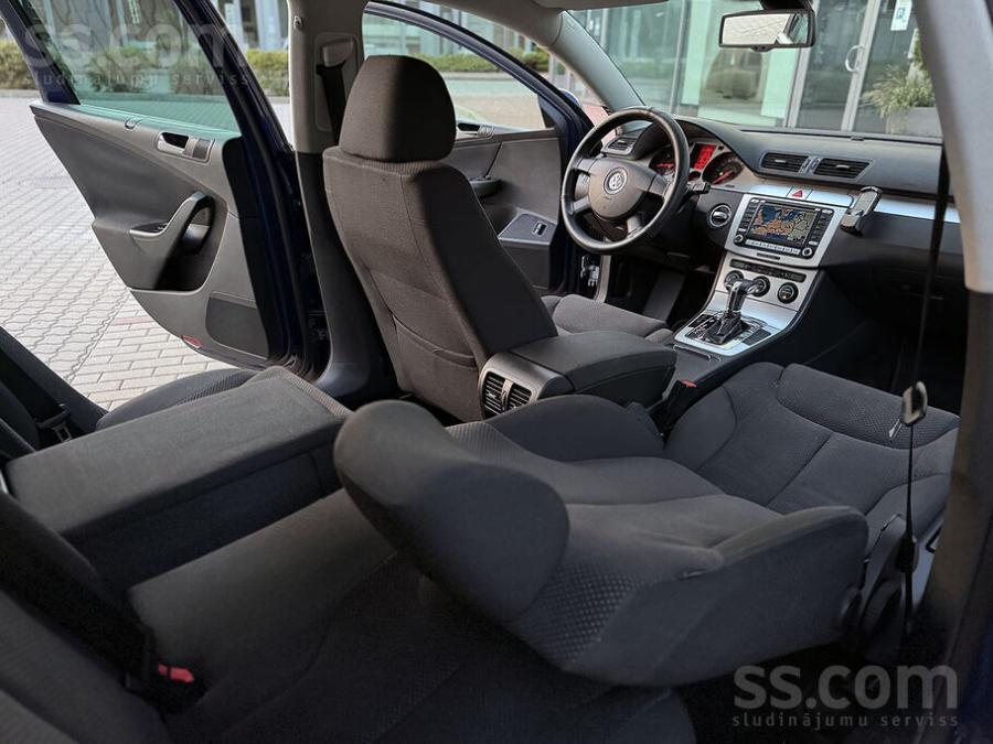 Blue Volkswagen Passat B6 2007 in Riga, with an engine capacity of 2.00 L and mileage of 321 thousand km for 1890 €, photo 8 on AUTOMOTO.COM.LV